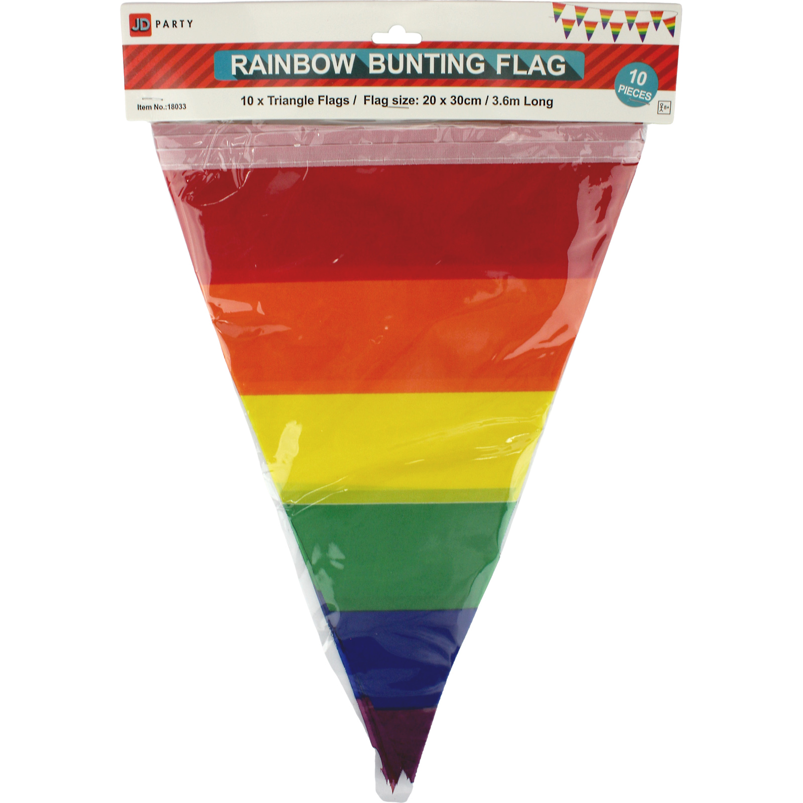Rainbow Flag Fabric Banner 3.6m | Rainbow Party Supplies | Coloured ...