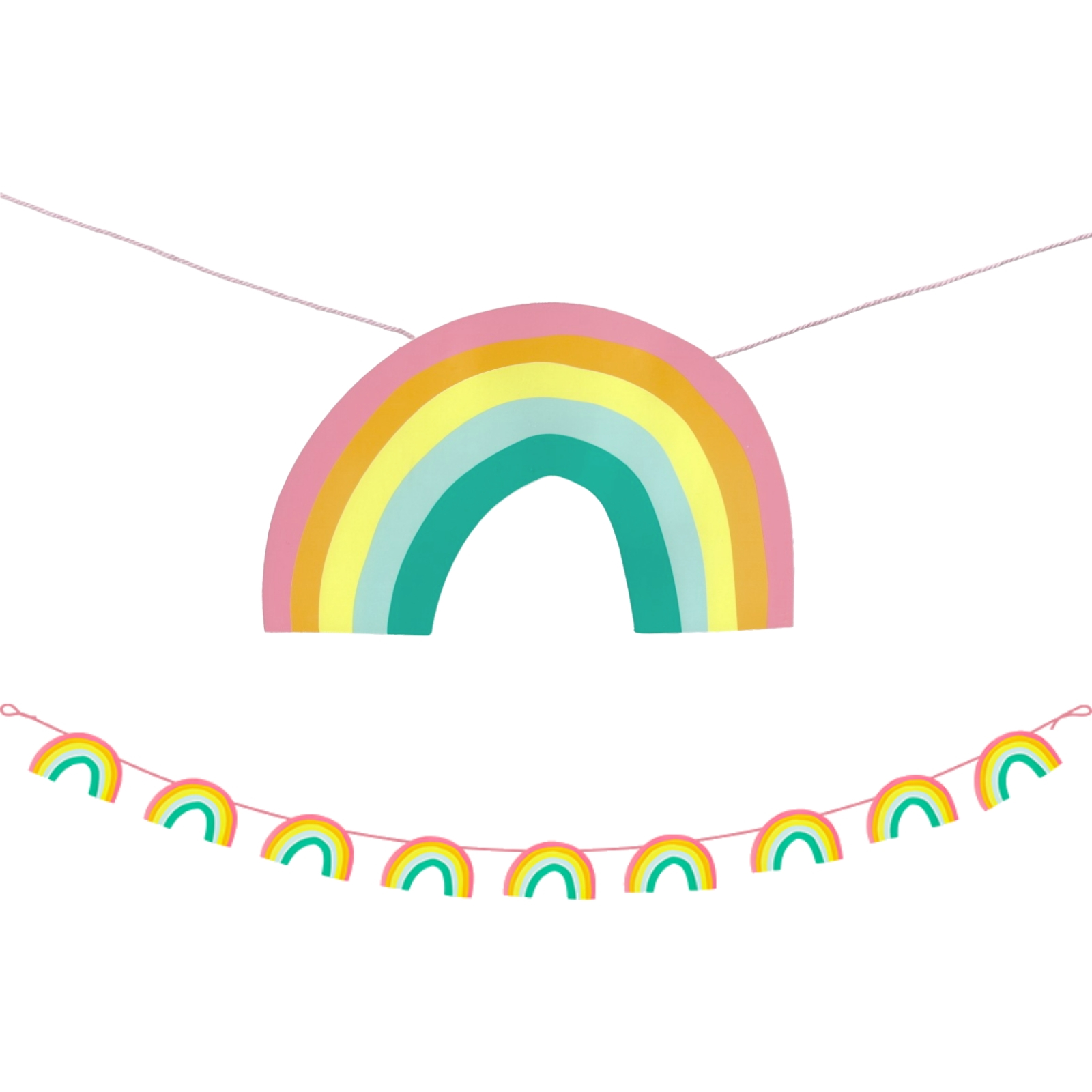 Rainbow Fun Garland Banner - Discount Party Supplies