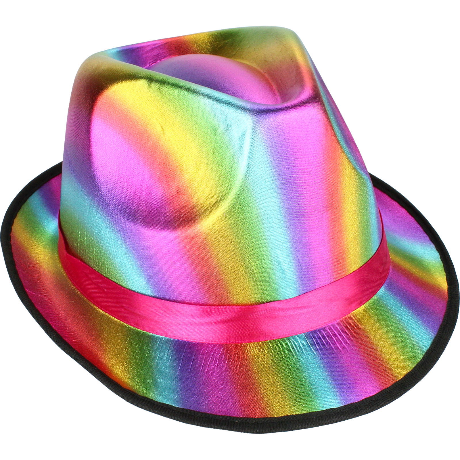 Rainbow Fedora Hat Adult | Mardi Gras Party Supplies | Occasion & Event ...