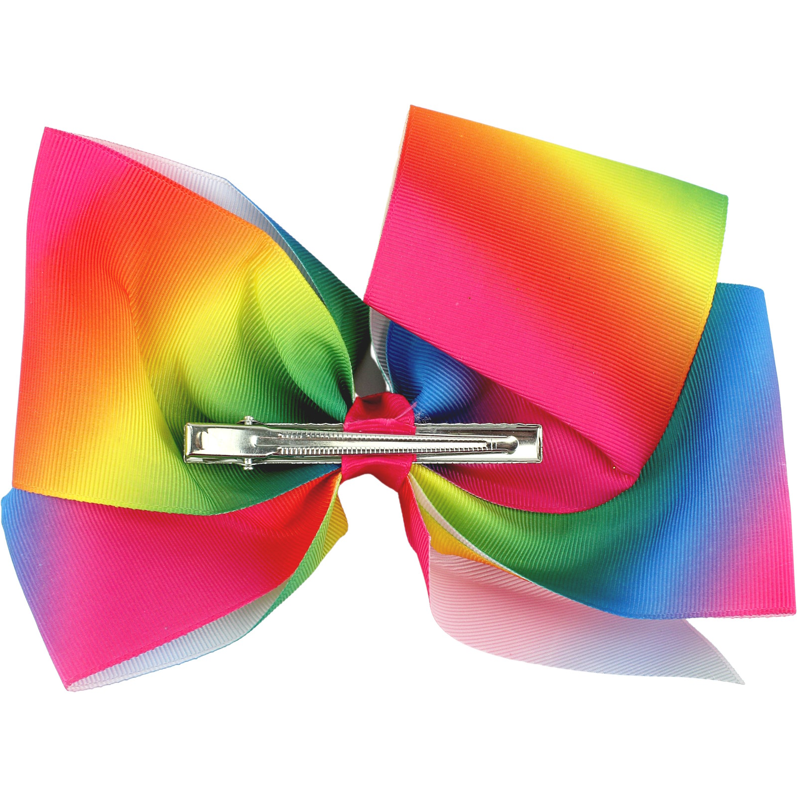 Rainbow Ribbon Bow Hair Clip | Rainbow Party Supplies | Coloured Party ...