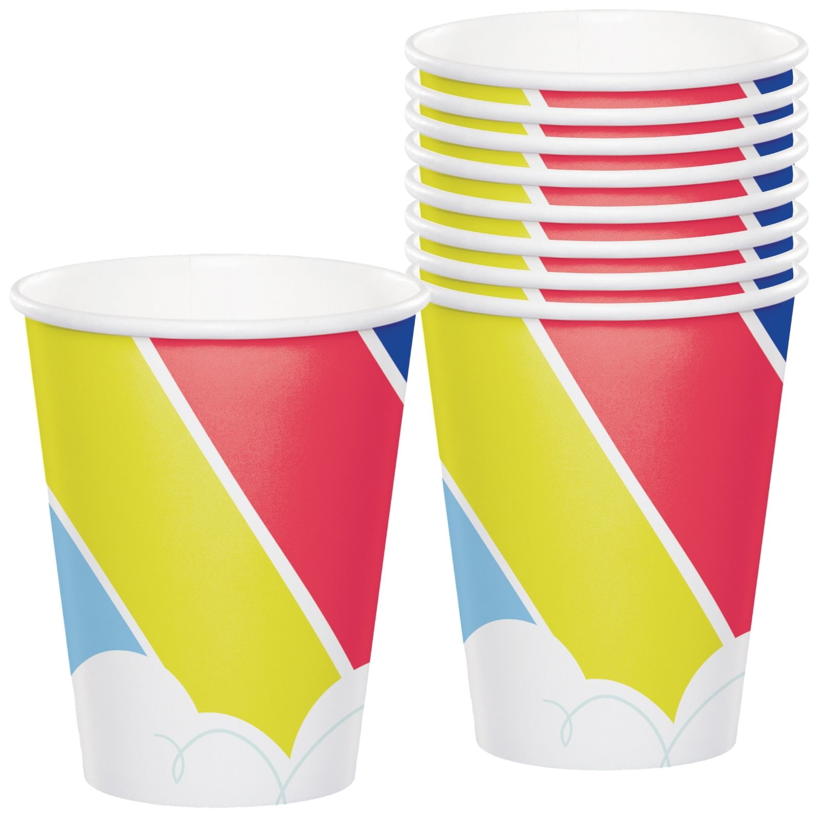 Over the Rainbow Paper Cups (Pack of 8) | Rainbow Party Supplies ...