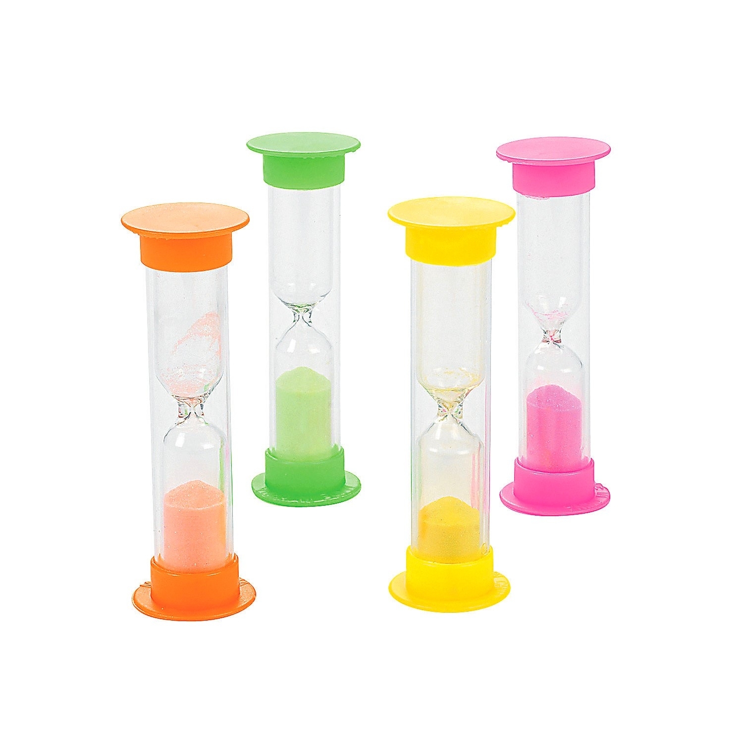 Coloured Sand Timers (Pack of 12) - Discount Party Supplies