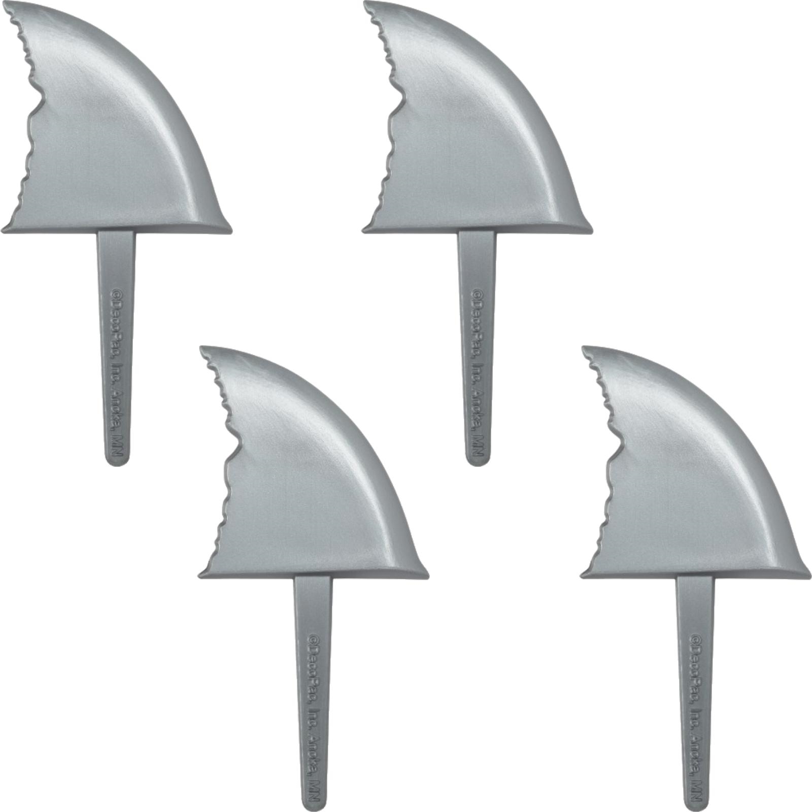 Shark Fin Plastic Picks (Pack of 12) | Under the Sea | Themed Party ...