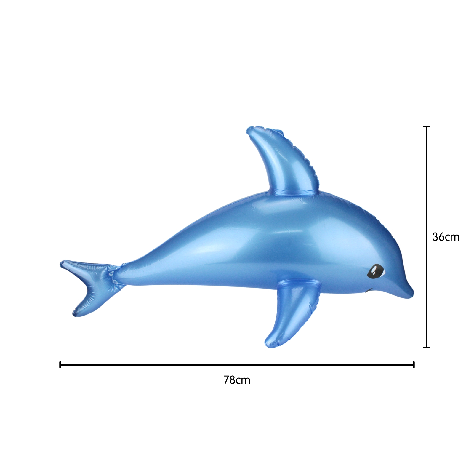 Inflatable Blue Dolphin 78cm | Under the Sea | Themed Party Supplies ...