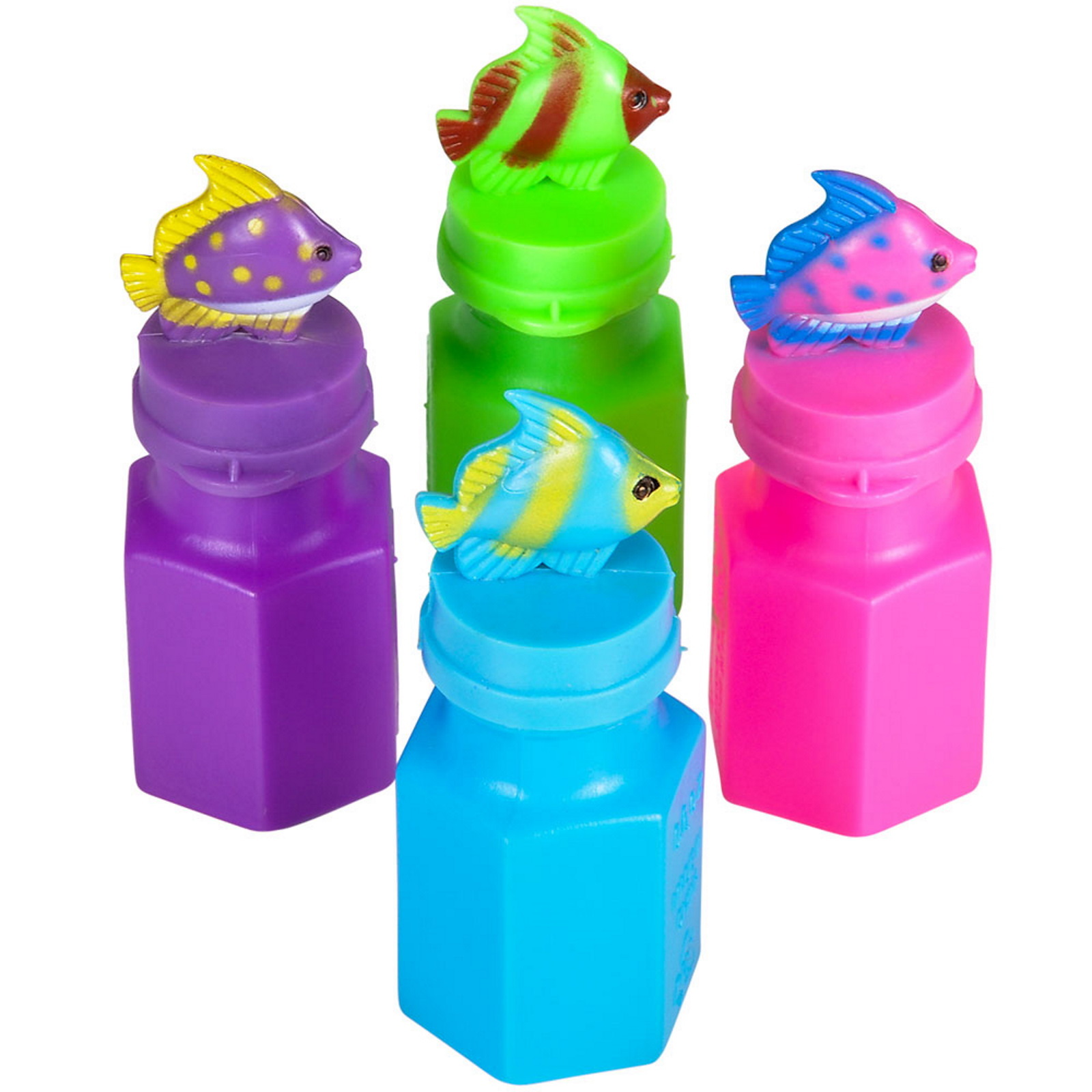 Tropical Fish Bubble Bottles (Box of 24) - Discount Party Supplies
