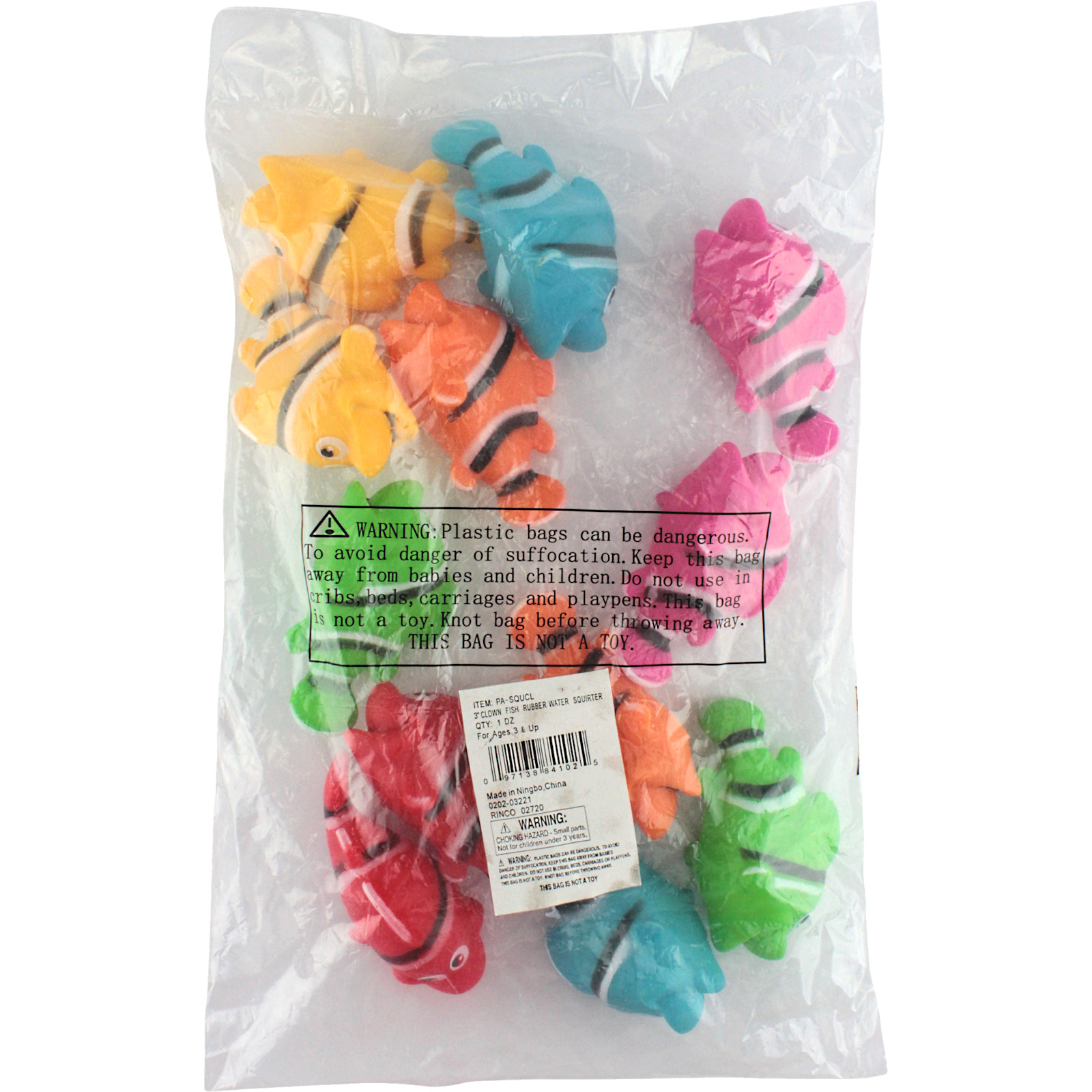 Mini Clown Fish Squirt Toys (Pack of 12) | Under the Sea | Themed Party ...