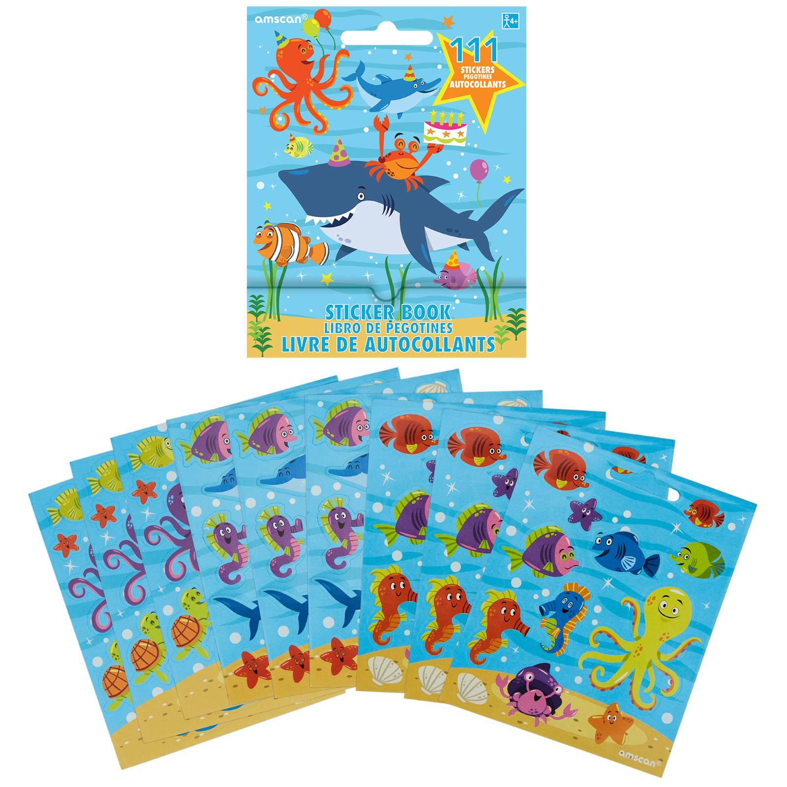 Ocean Buddies Sticker Book (9 Sheets) - Discount Party Supplies