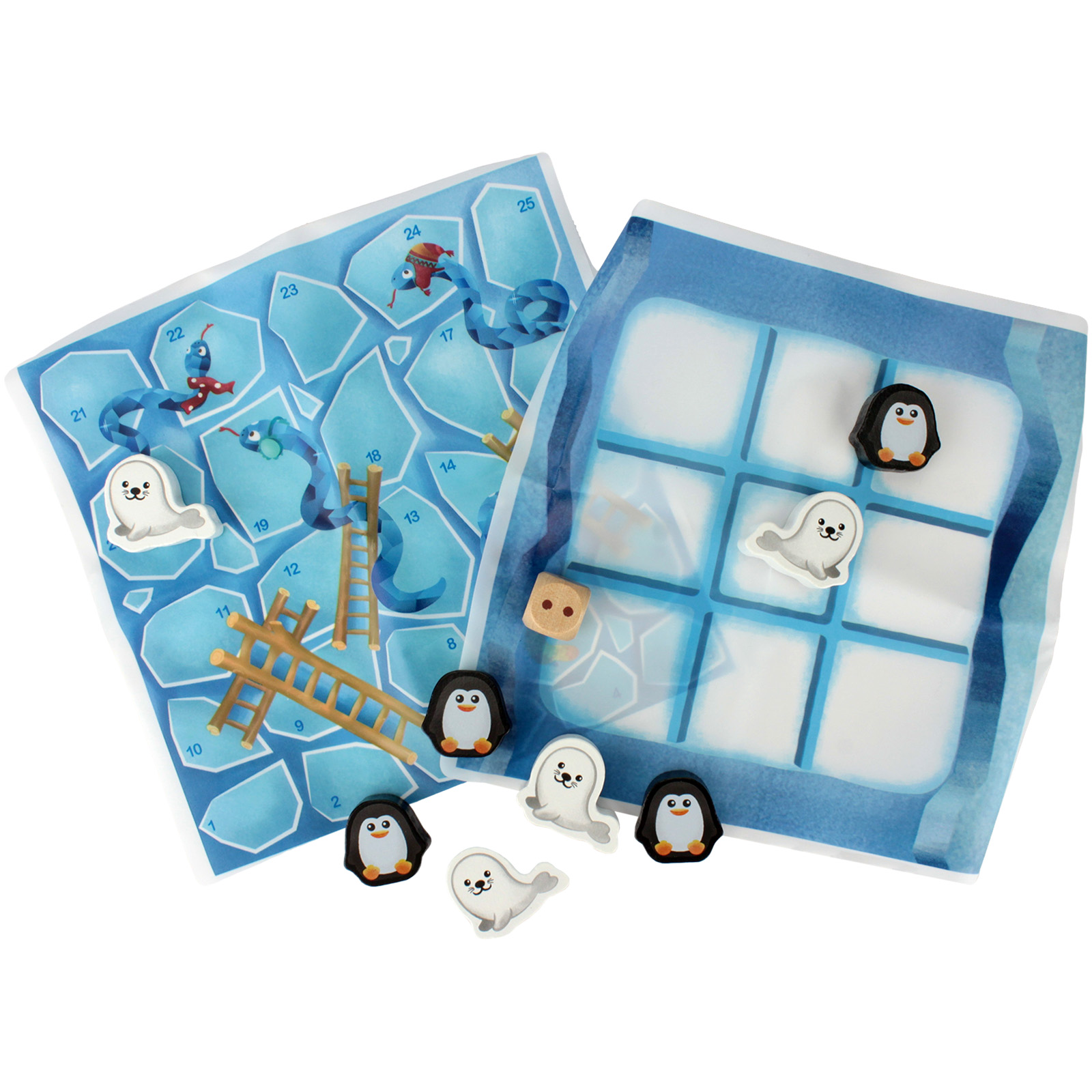 Arctic Tic Tac Toe and Snakes & Ladders Games | Under the Sea Party ...