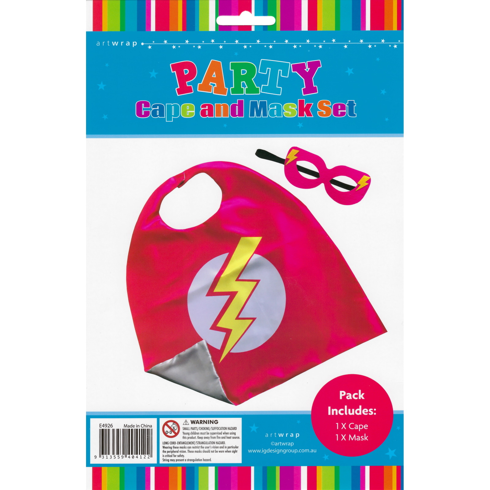 Superhero Mask and Cape Set - Hot Pink | Superhero Girl | Girls ...