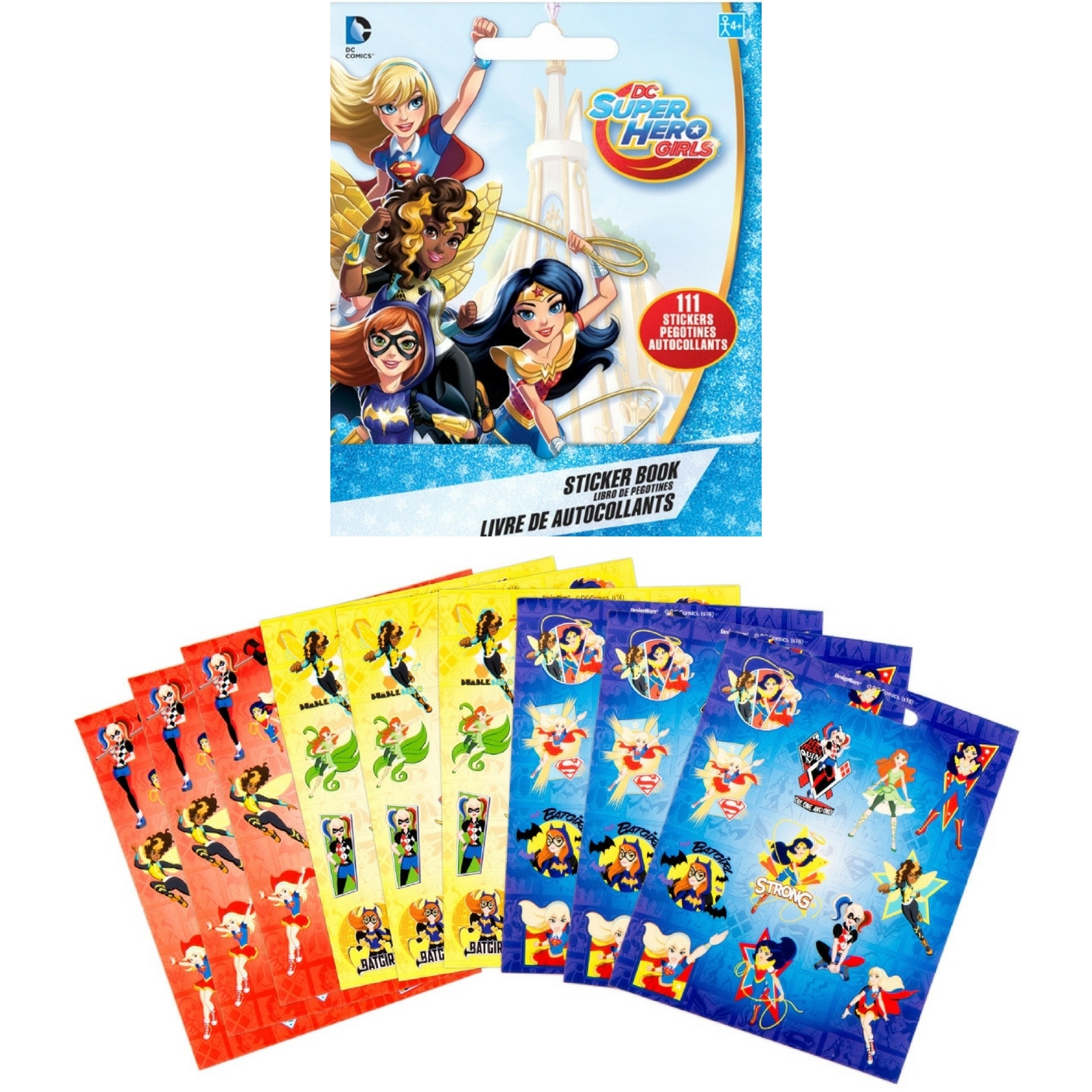 Super Hero Girls Sticker Book (9 Sheets) | Superhero Girl | Girls ...
