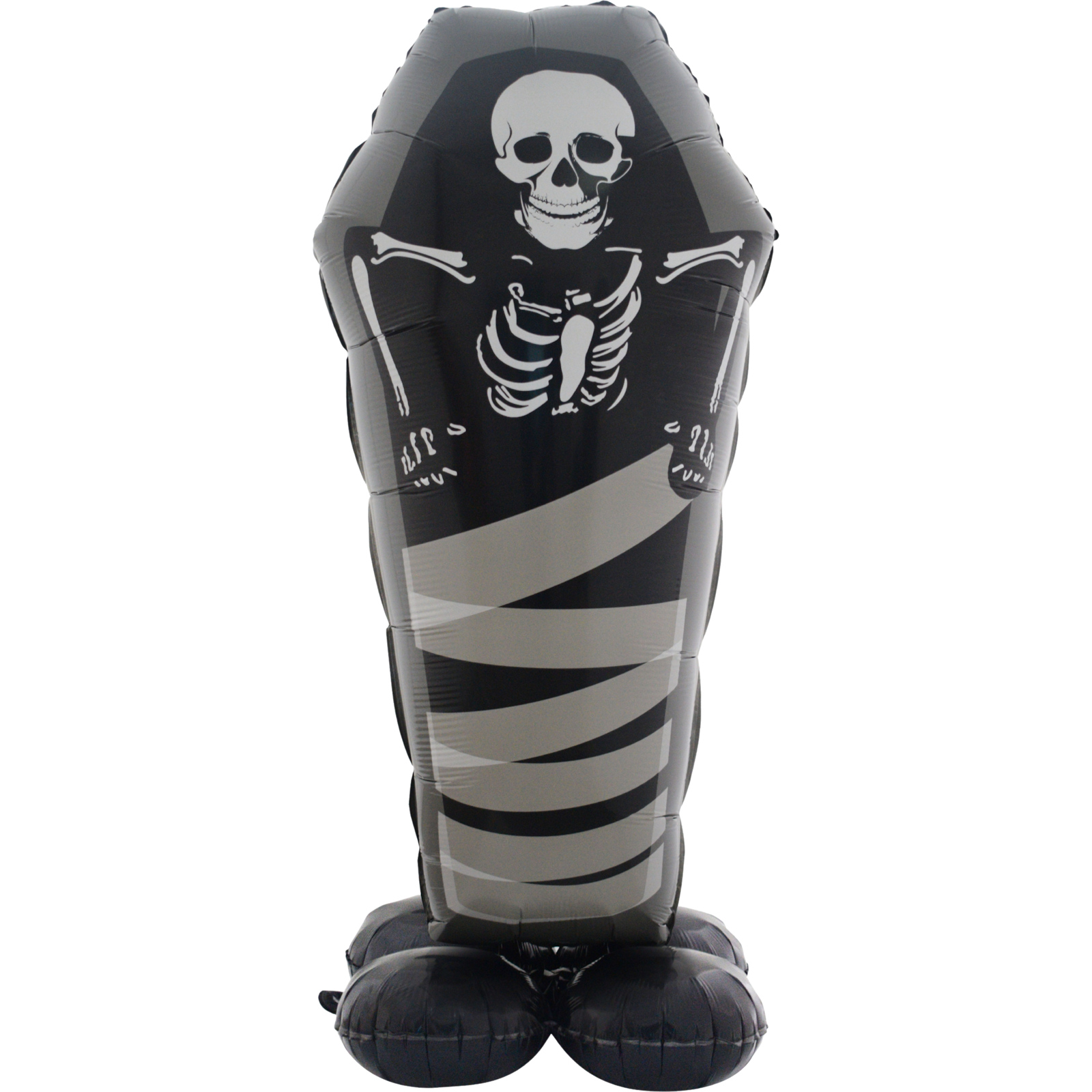 Skeleton Coffin Stand Up Air Fill Foil Balloon 98cm - Discount Party ...