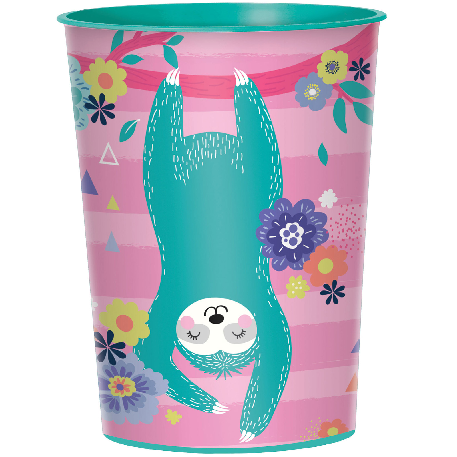 Sloth Birthday Large Plastic Cup | Sloth | Boys and Girls Birthday ...