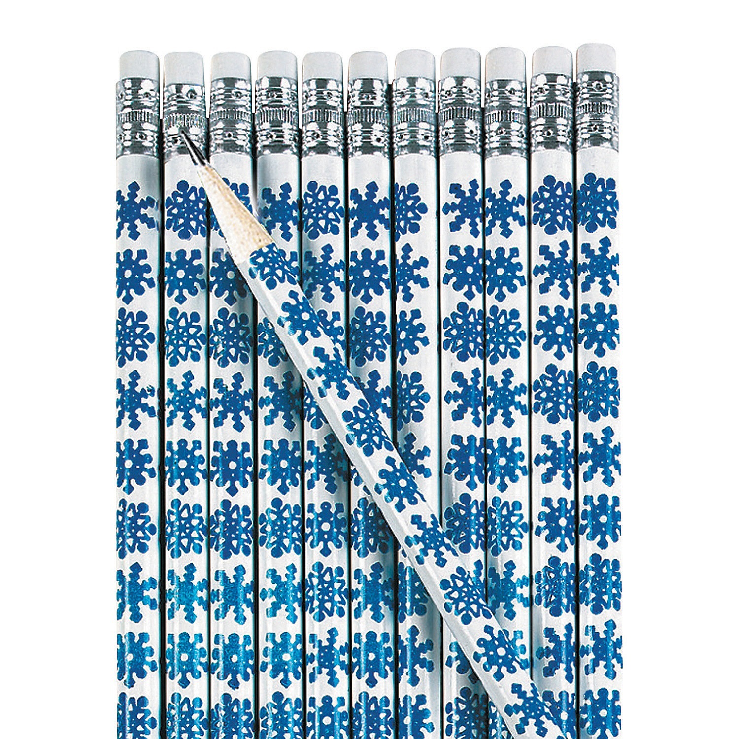Snowflake Pencils (Pack of 24) - Discount Party Supplies