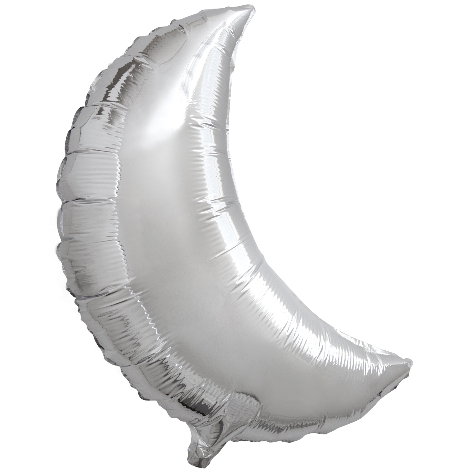 Moon Shape Silver Foil Balloon - Discount Party Supplies