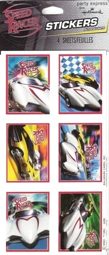 Speed Racer Stickers (Pack of 24) - Discount Party Supplies