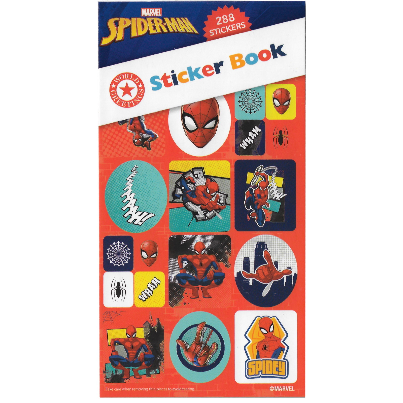 Spiderman Sticker Book (12 Sheets) | Spiderman | Boys Birthday Party ...