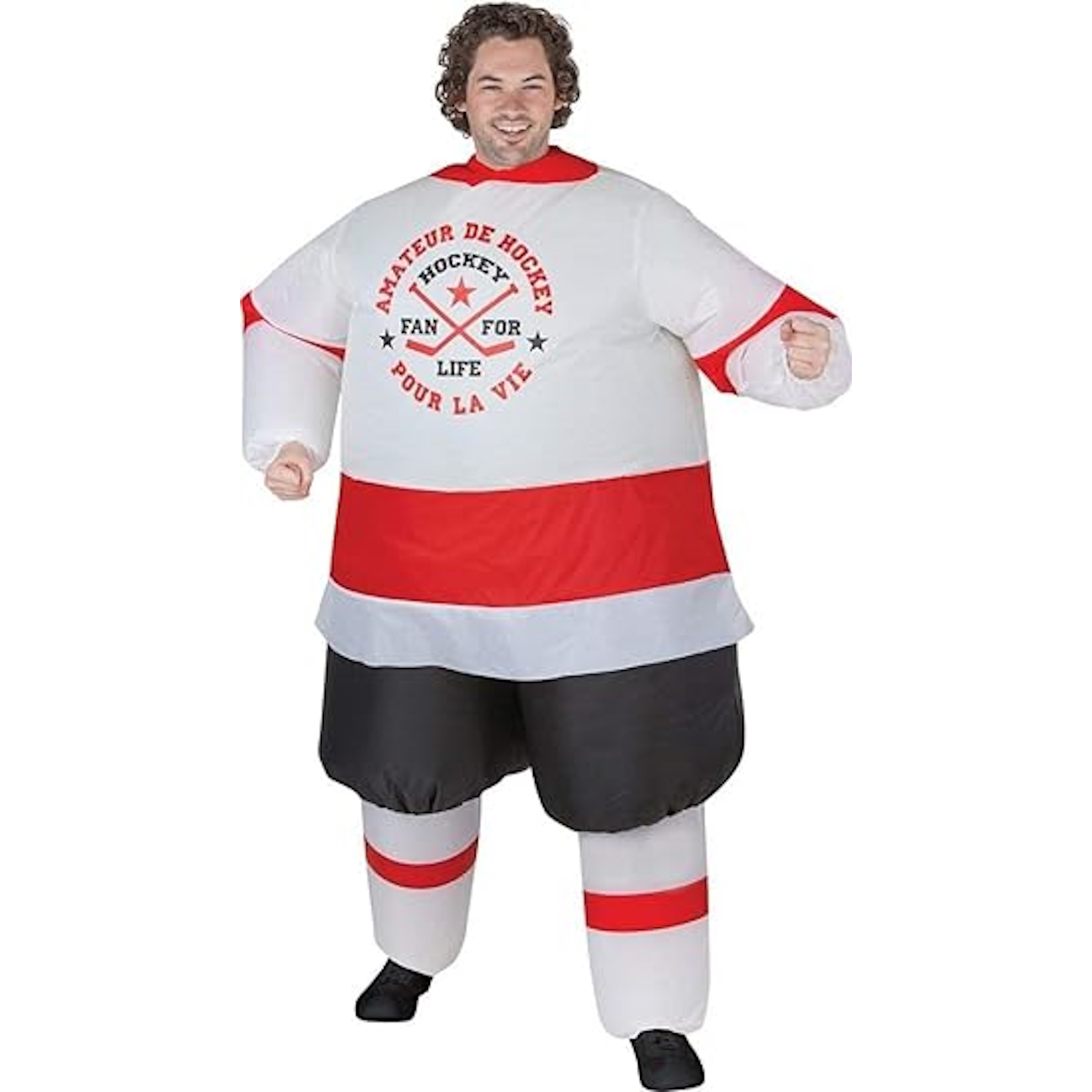 Hockey Player Inflatable Adult Costume - Discount Party Supplies