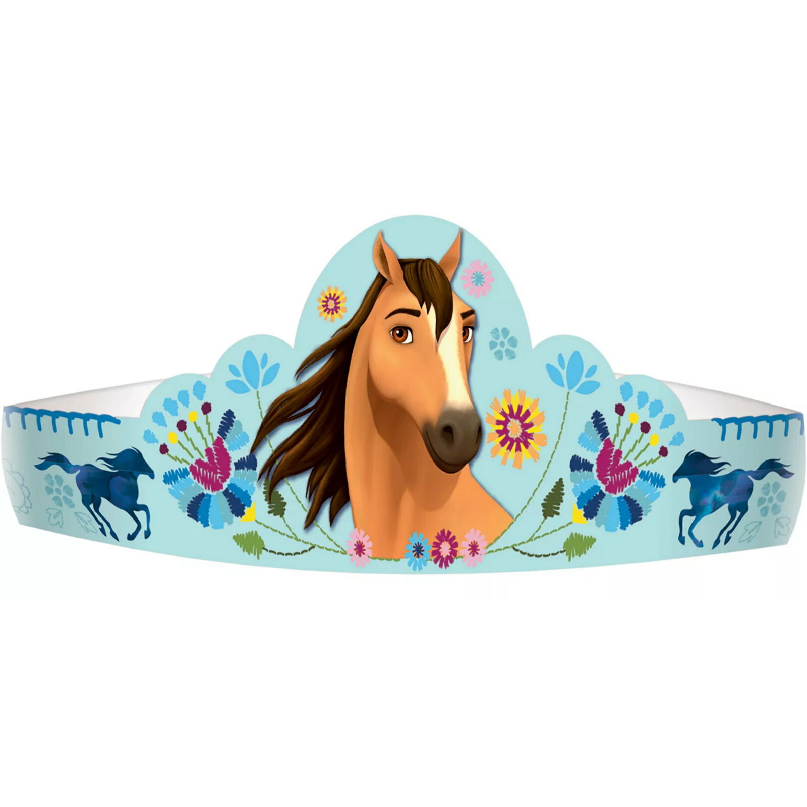 Spirit Riding Free Mini Paper Tiaras (Pack of 8) - Discount Party Supplies