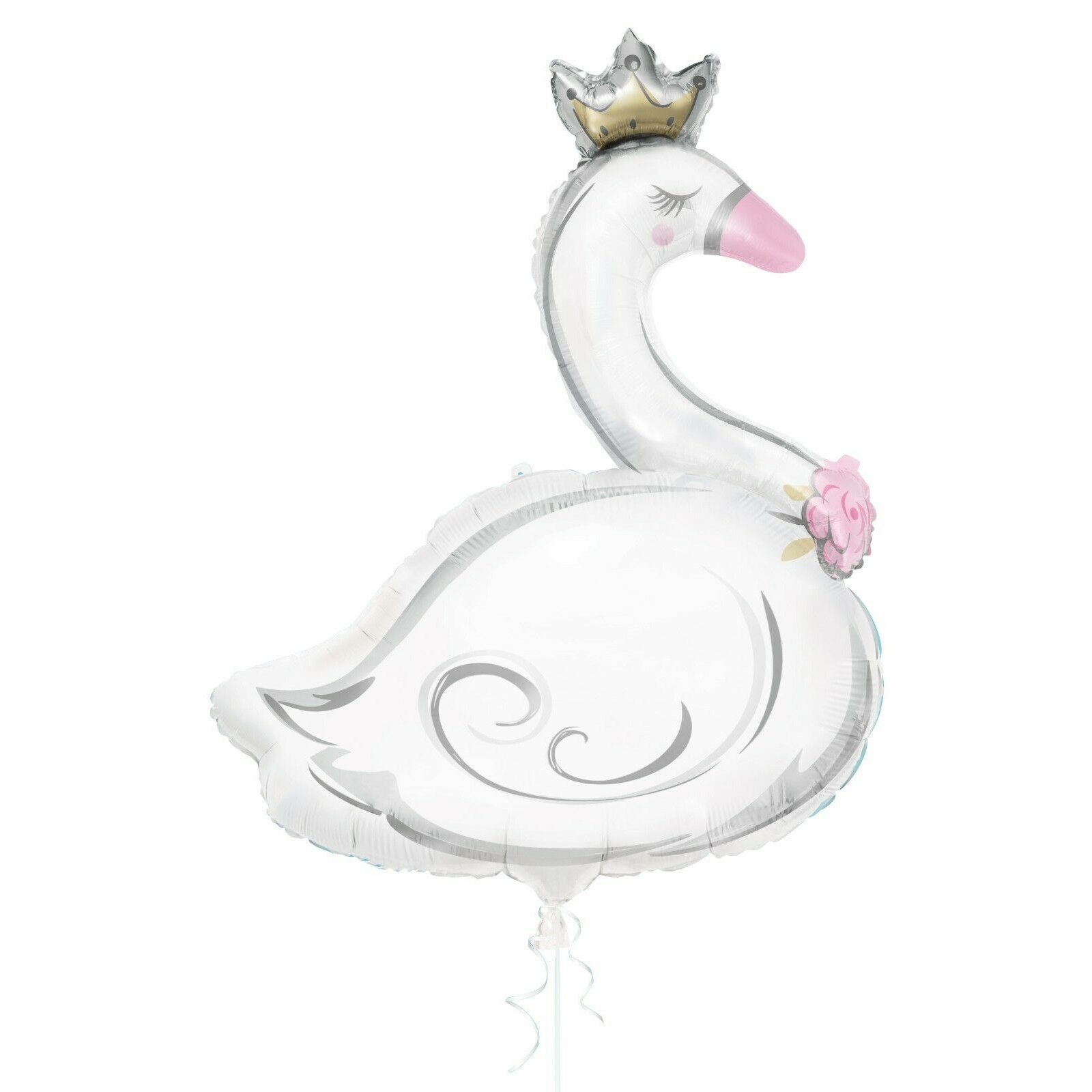 Swan Jumbo Supershape Helium Foil Balloon - Discount Party Supplies