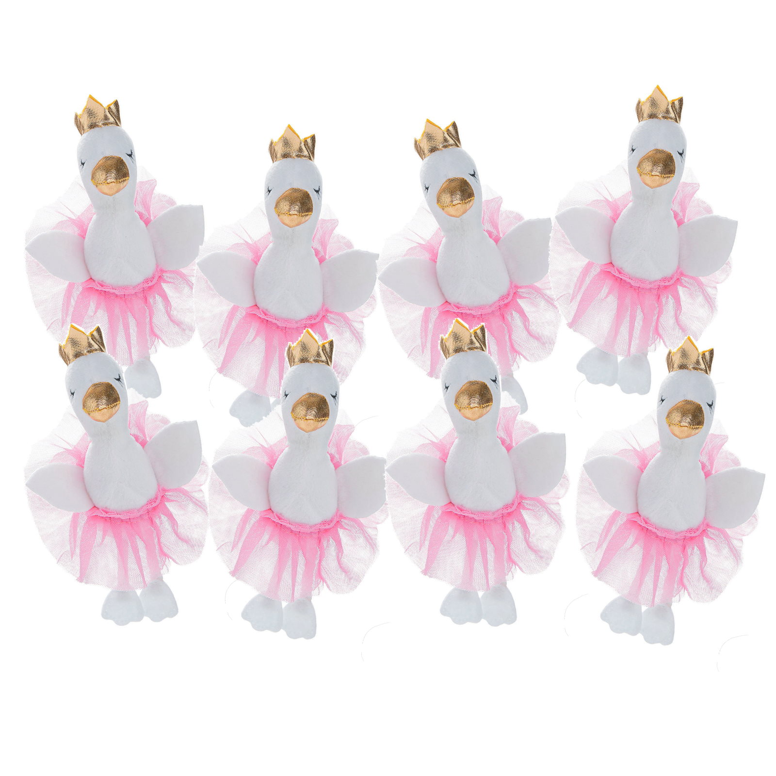 Mini Plush Sweet Swans (Pack of 12) | Swan Princess Party Supplies ...
