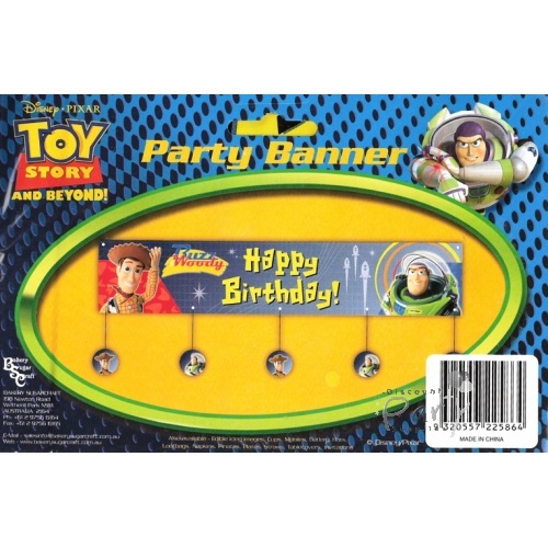 Toy Story Happy Birthday Banner [TOYDEBA01] - Discount Party Supplies