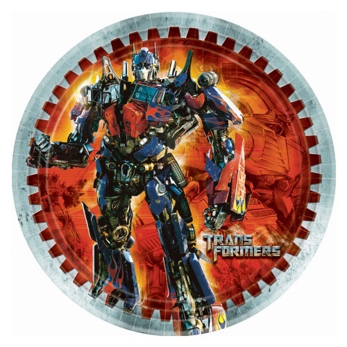 Transformers 3 Large Paper Plates (Pack of 8) - Discount Party Supplies