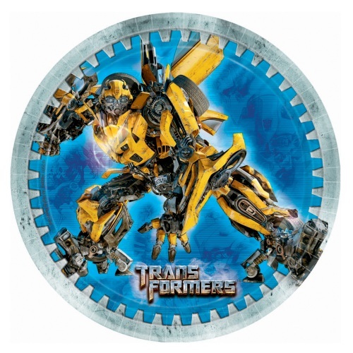 Transformers 3 Small Paper Plates (Pack of 8) - Discount Party Supplies