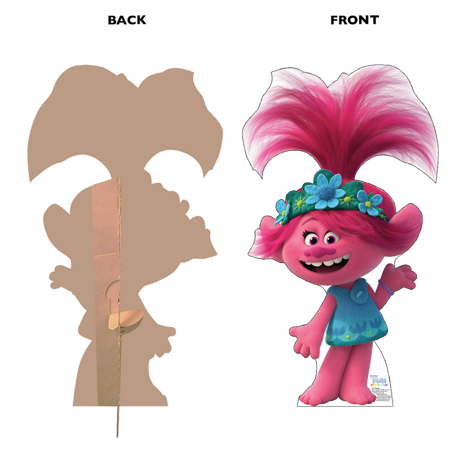 Trolls World Tour Poppy Stand Up Photo Prop | Trolls Party Supplies ...
