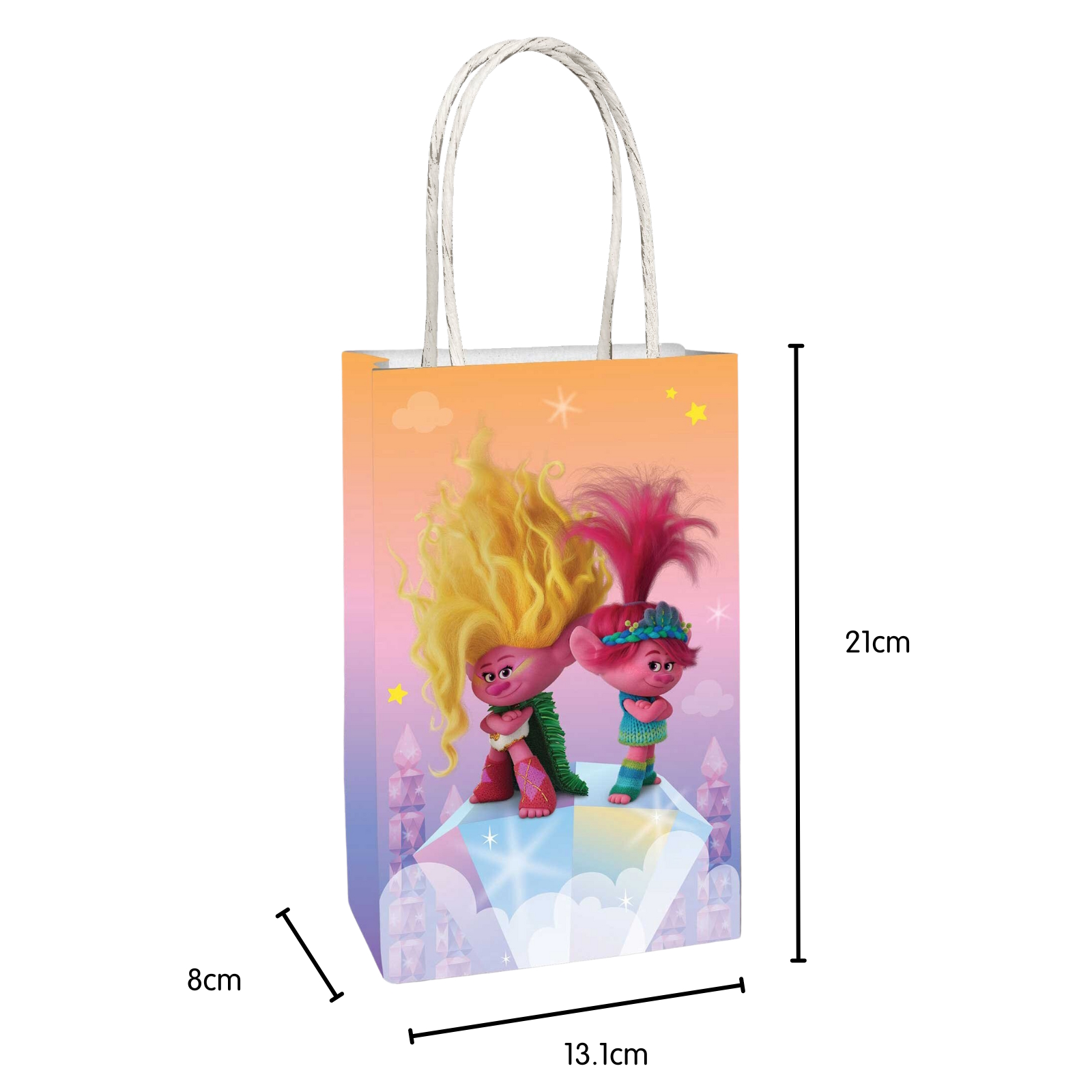 Trolls Band Together Paper Gift Bags (Pack of 8) | Trolls | Girls ...
