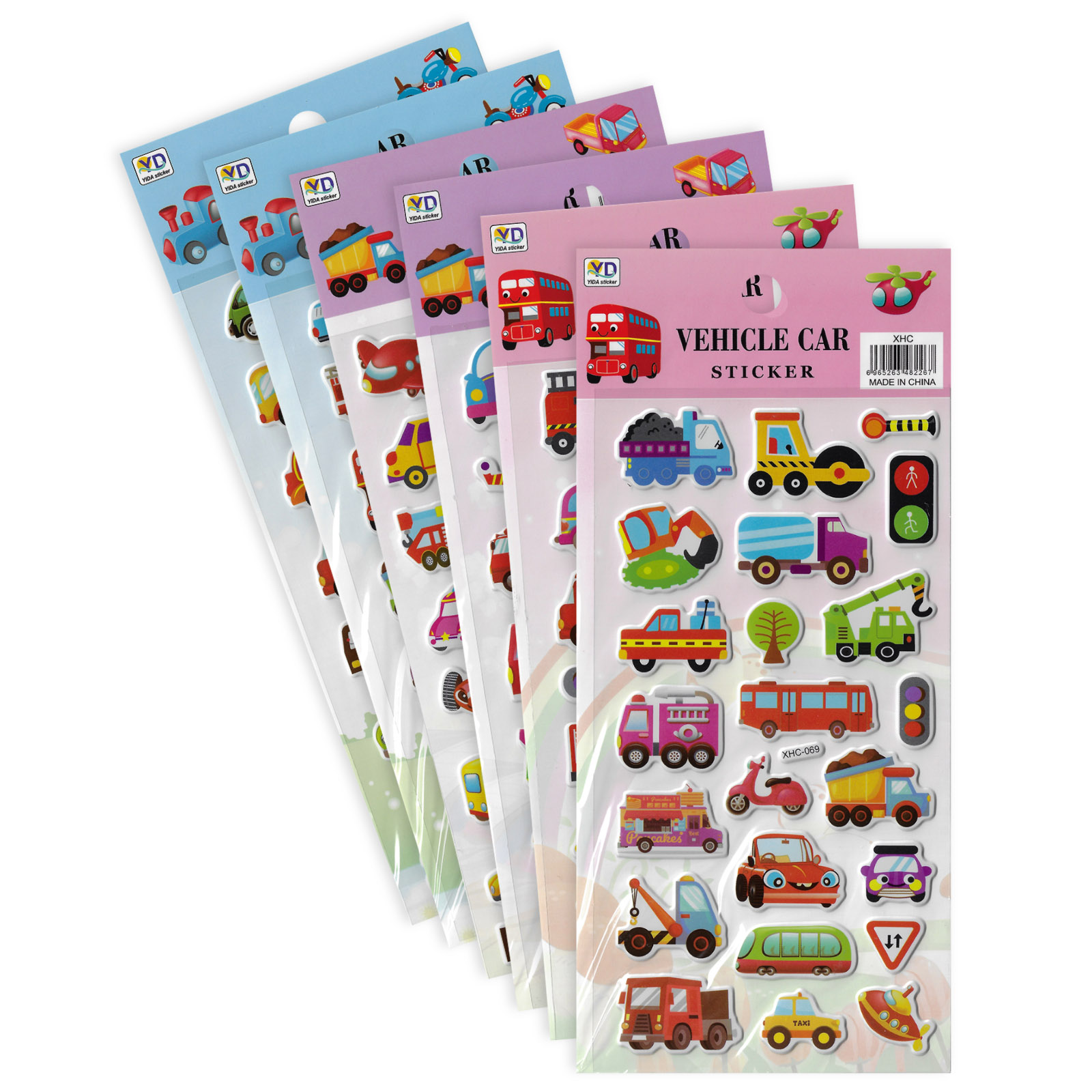 Transport Stickers (6 Sheets) - Discount Party Supplies