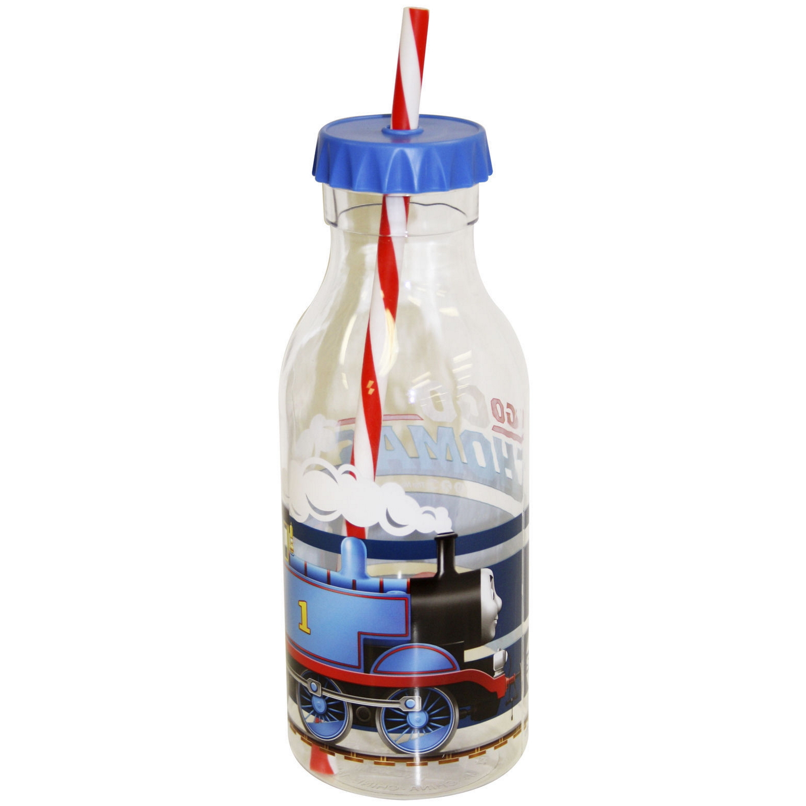 Thomas The Tank Engine Plastic Soda Bottle With Straw - Discount Party ...
