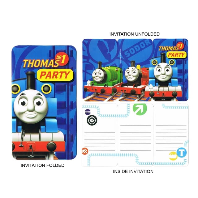 thomas party invitations