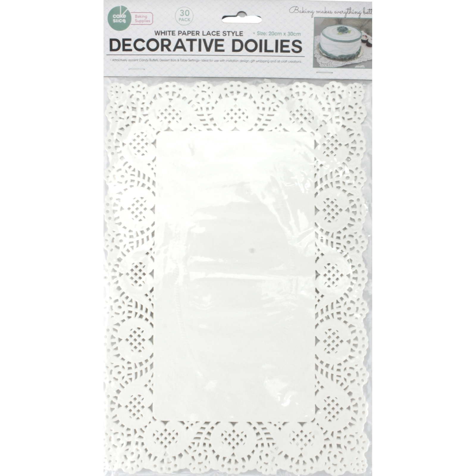 Paper Rectangle Lace Doilies (Pack of 30) | Vintage Party | Themed ...