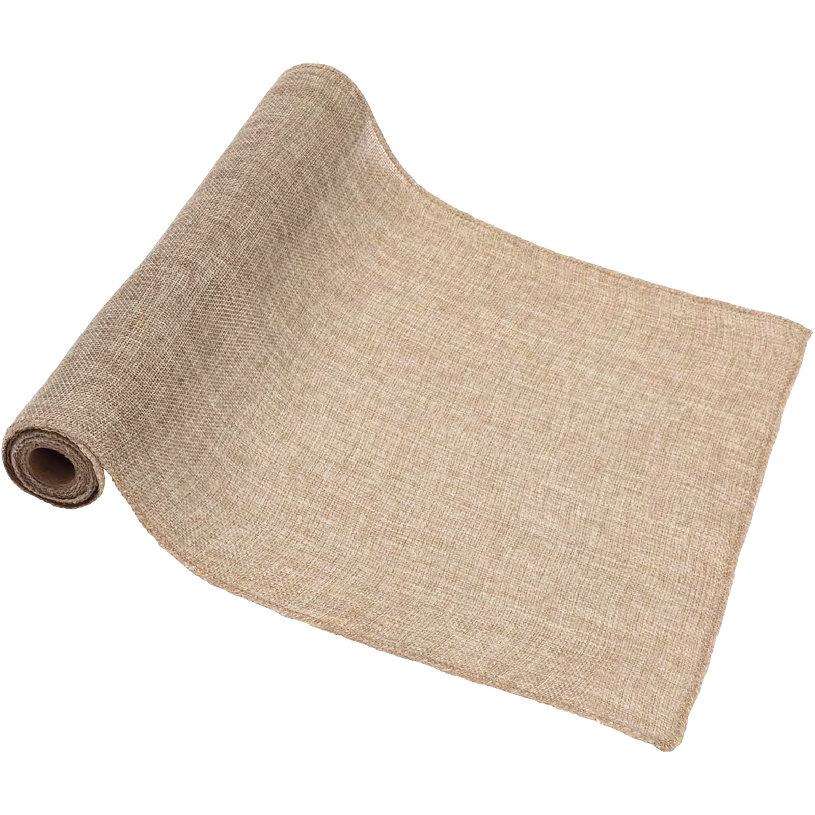 Hessian Look Table Runner 2.74m - Discount Party Supplies