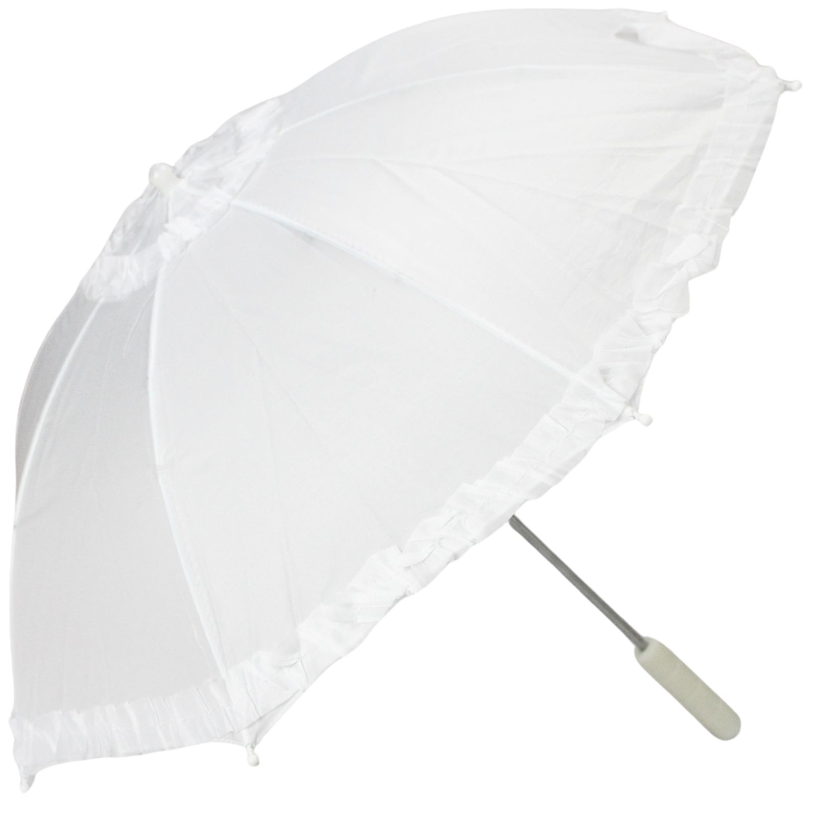 White Belle Epoque Parasol - Discount Party Supplies