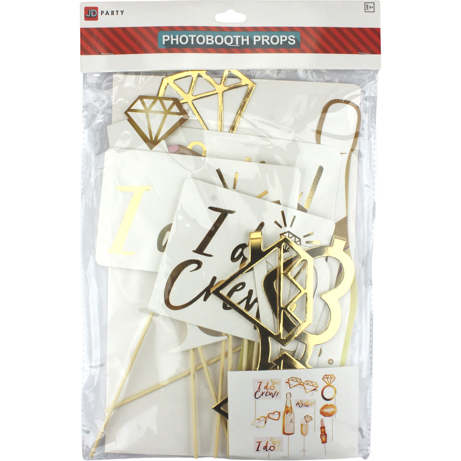 I Do Crew Photo Booth Props (Set of 10) | Wedding & Engagement ...