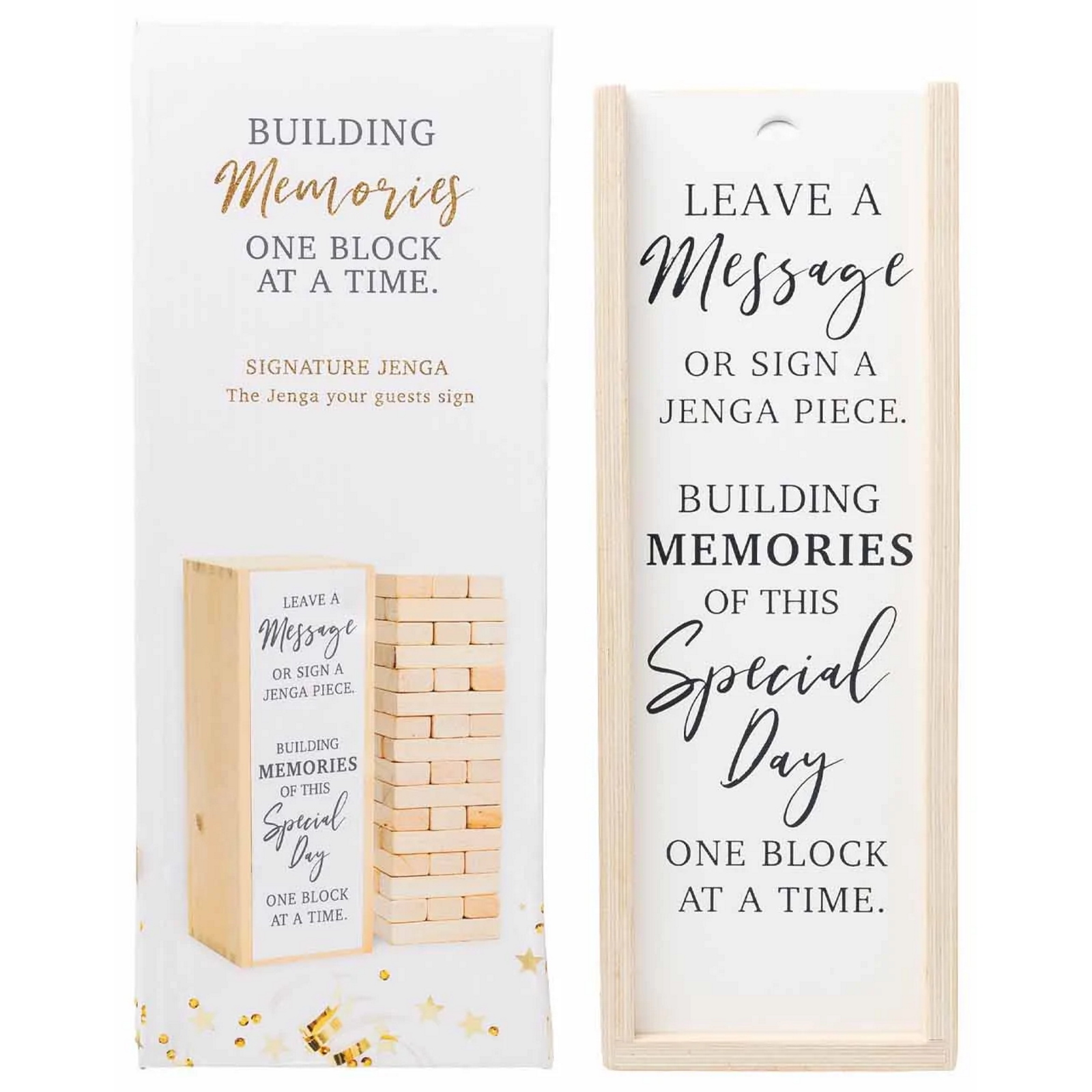 Splosh Wooden Wedding Signature Jenga | Wedding & Engagement | Occasion ...