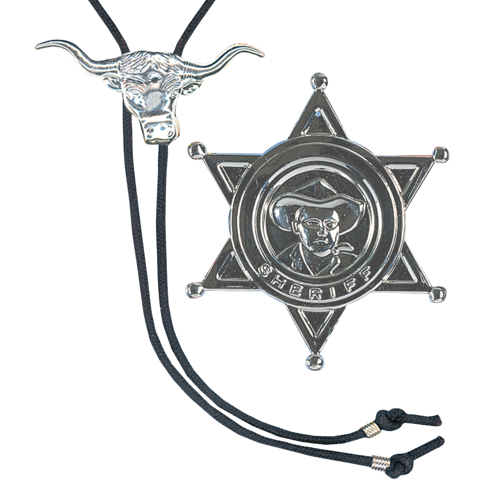 Cowboy Necklace and Sheriff Badge Set - Discount Party Supplies