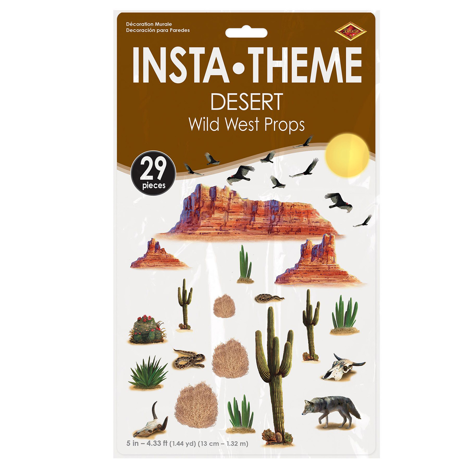 Insta Theme Wild West Desert Wall Props (29 Pieces) | Western Party ...