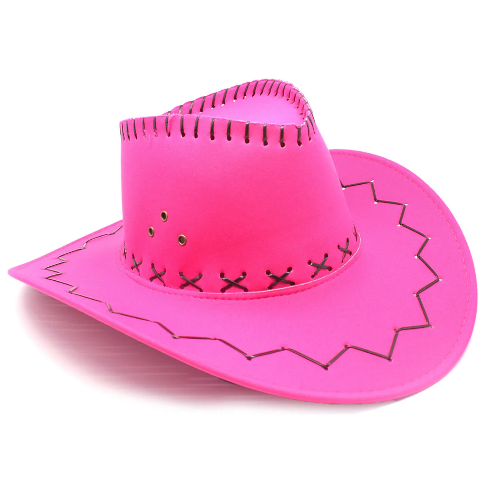 Adult Fluro Pink Outback Cowboy Hat - Discount Party Supplies