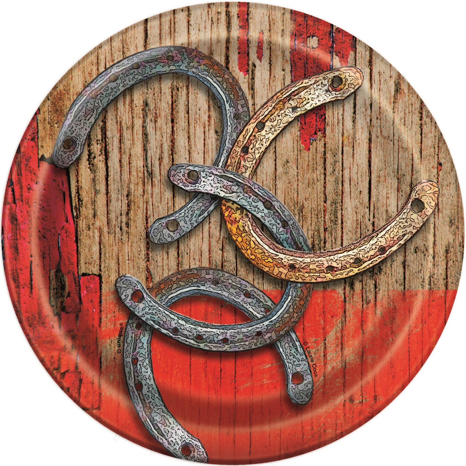Rodeo Western Small Paper Plates (Pack of 8) - Discount Party Supplies