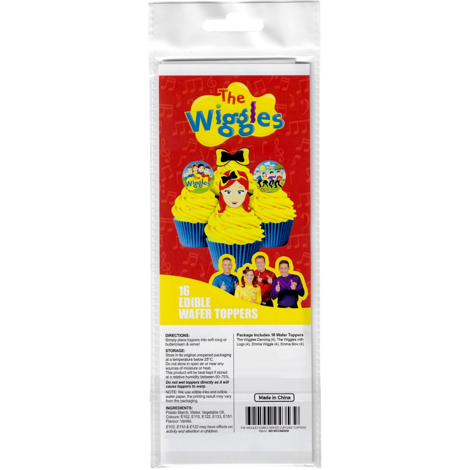 Wiggles Edible Wafer Cupcake Toppers (Pack of 16) | Wiggles | Boys and ...
