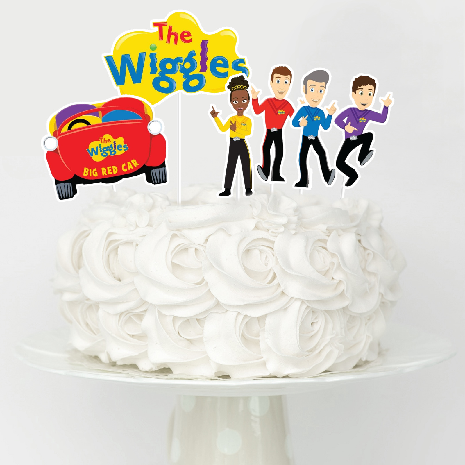The Wiggles Party Cake Topper Kit (Pack of 6) | Wiggles | Boys and ...