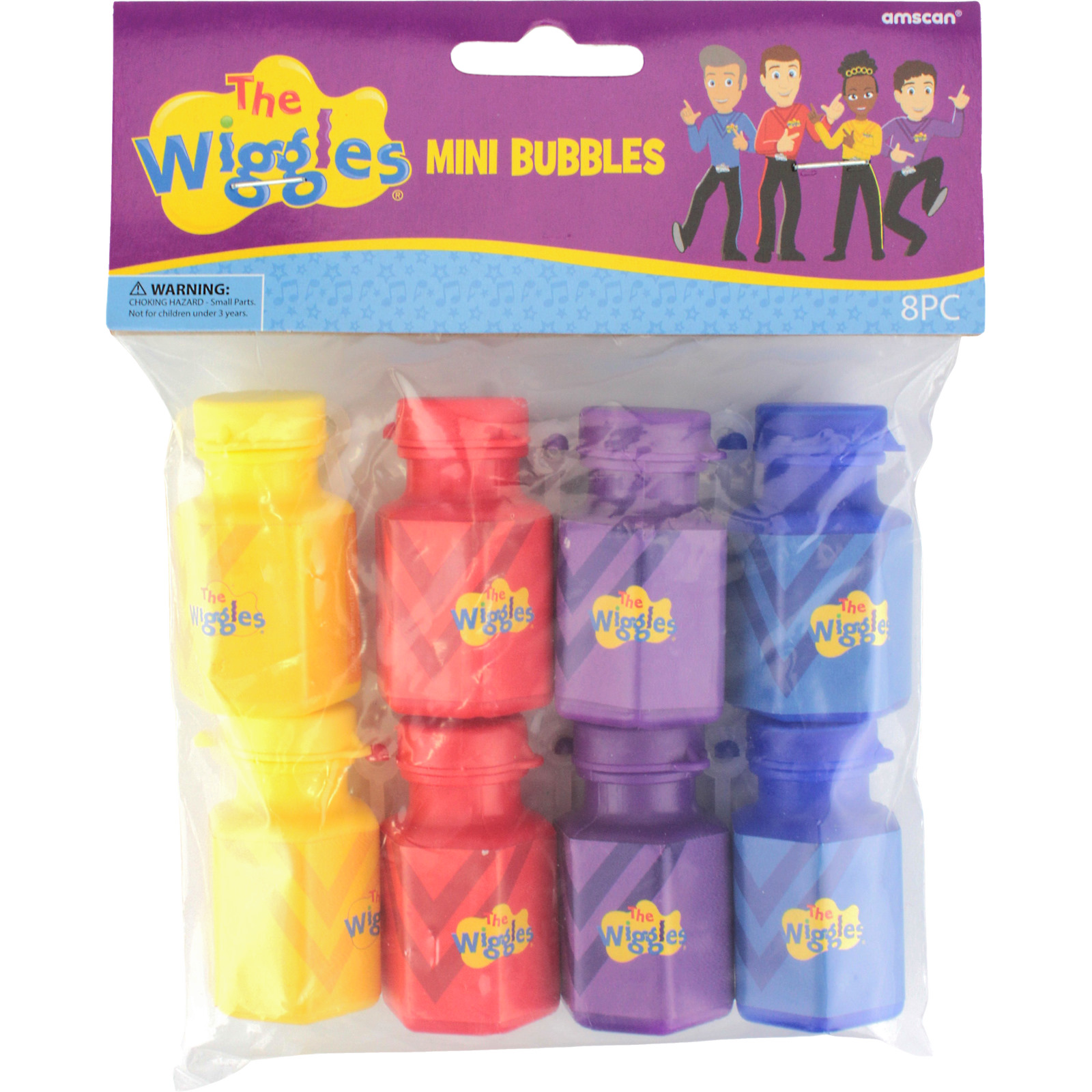 The Wiggles Party Mini Bubble Bottles (Pack of 8) | Wiggles Party ...