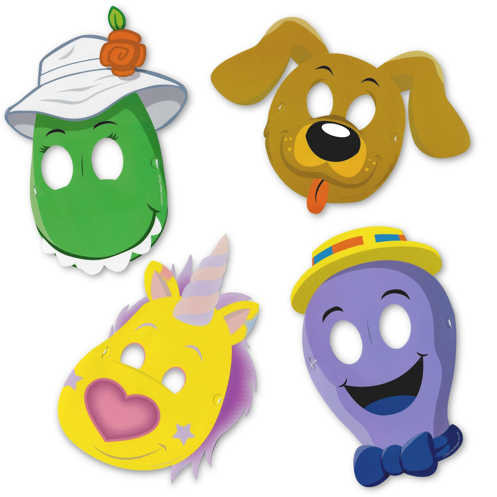 The Wiggles Party Masks (Pack of 8) - Discount Party Supplies