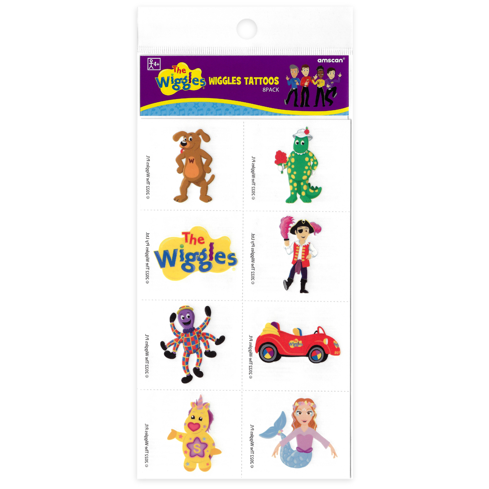 The Wiggles Party Tattoos (1 Sheet) | Wiggles | Boys and Girls Birthday Party Supplies ...