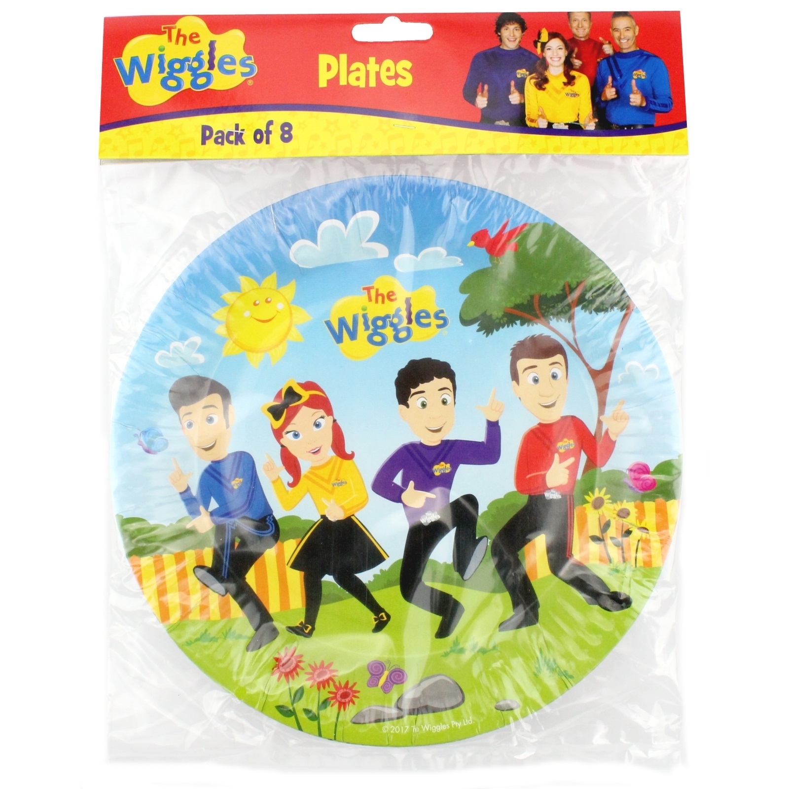 The Wiggles Large Paper Plates (Pack of 8) [WIGTWLP02] | Wiggles | Boys ...