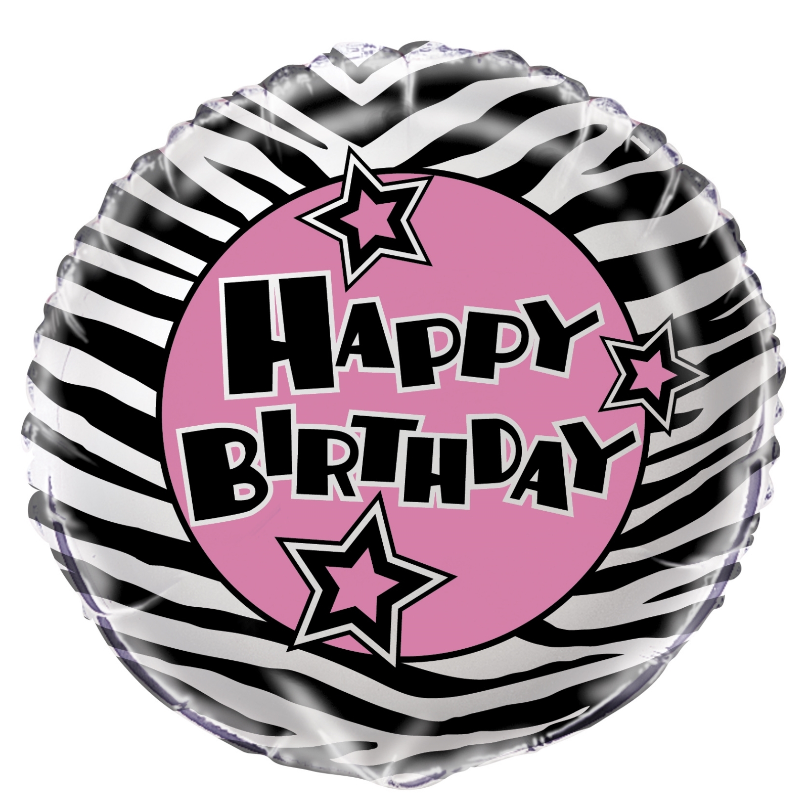 Zebra Passion Helium Balloon - Discount Party Supplies